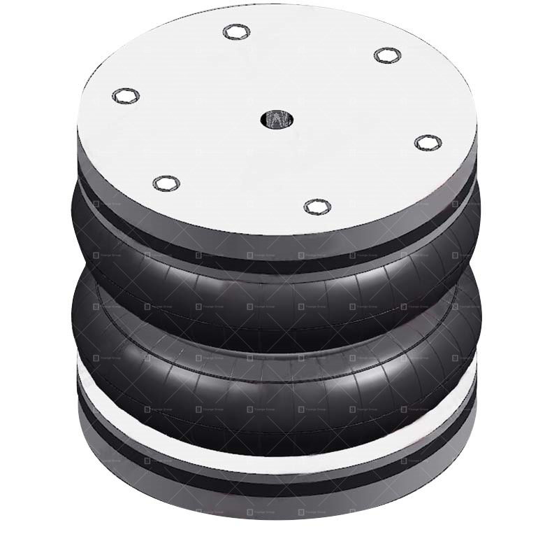 Paper Machine Rubber Air Spring Crimping Rubber Air Bag Single Double ...